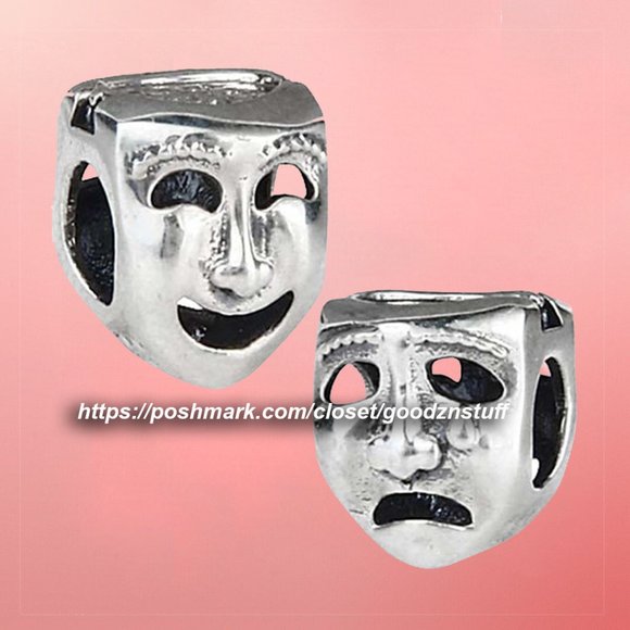 Pandora | Jewelry | Pandora The Worlds A Stage Theater Mask Charm 79177 | Poshmark